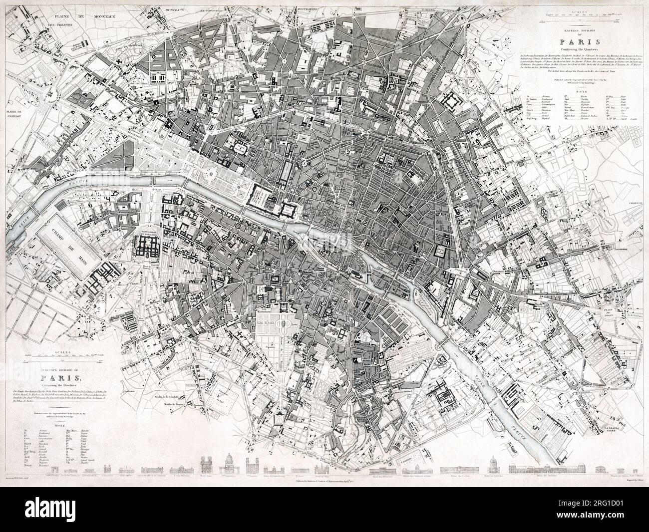 Old maps of paris hi-res stock photography and images - Alamy