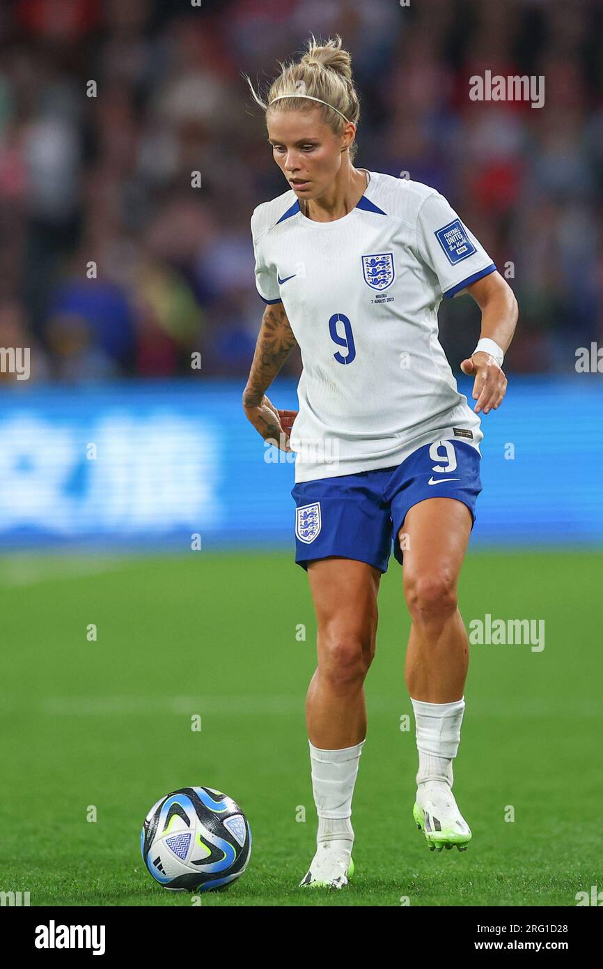 Rachel Daly #9 of England controls the ball during the FIFA Women's ...