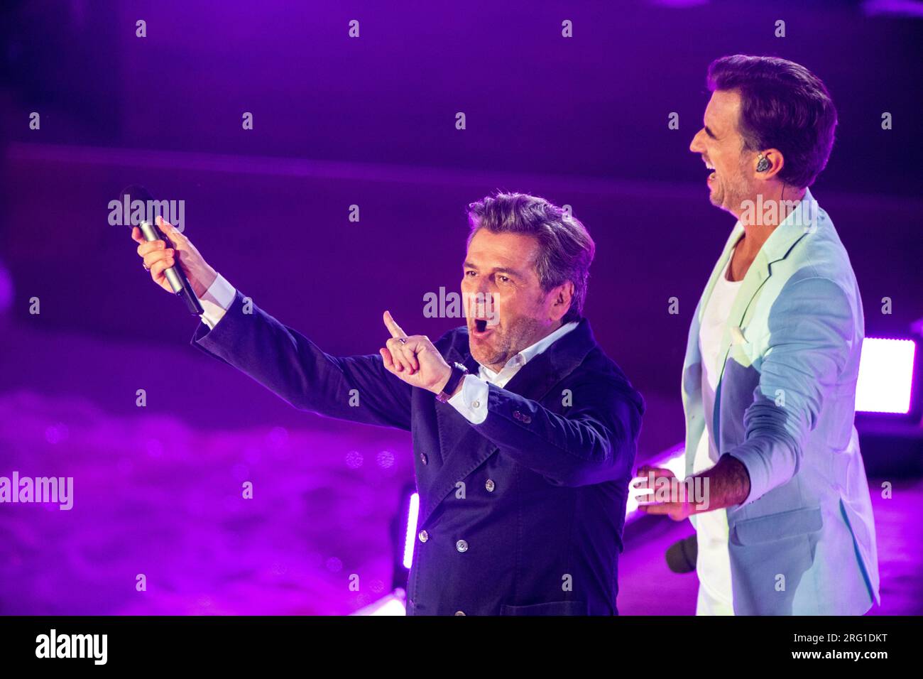left to right Thomas ANDERS, singer, musician, pop singer, Florian ...