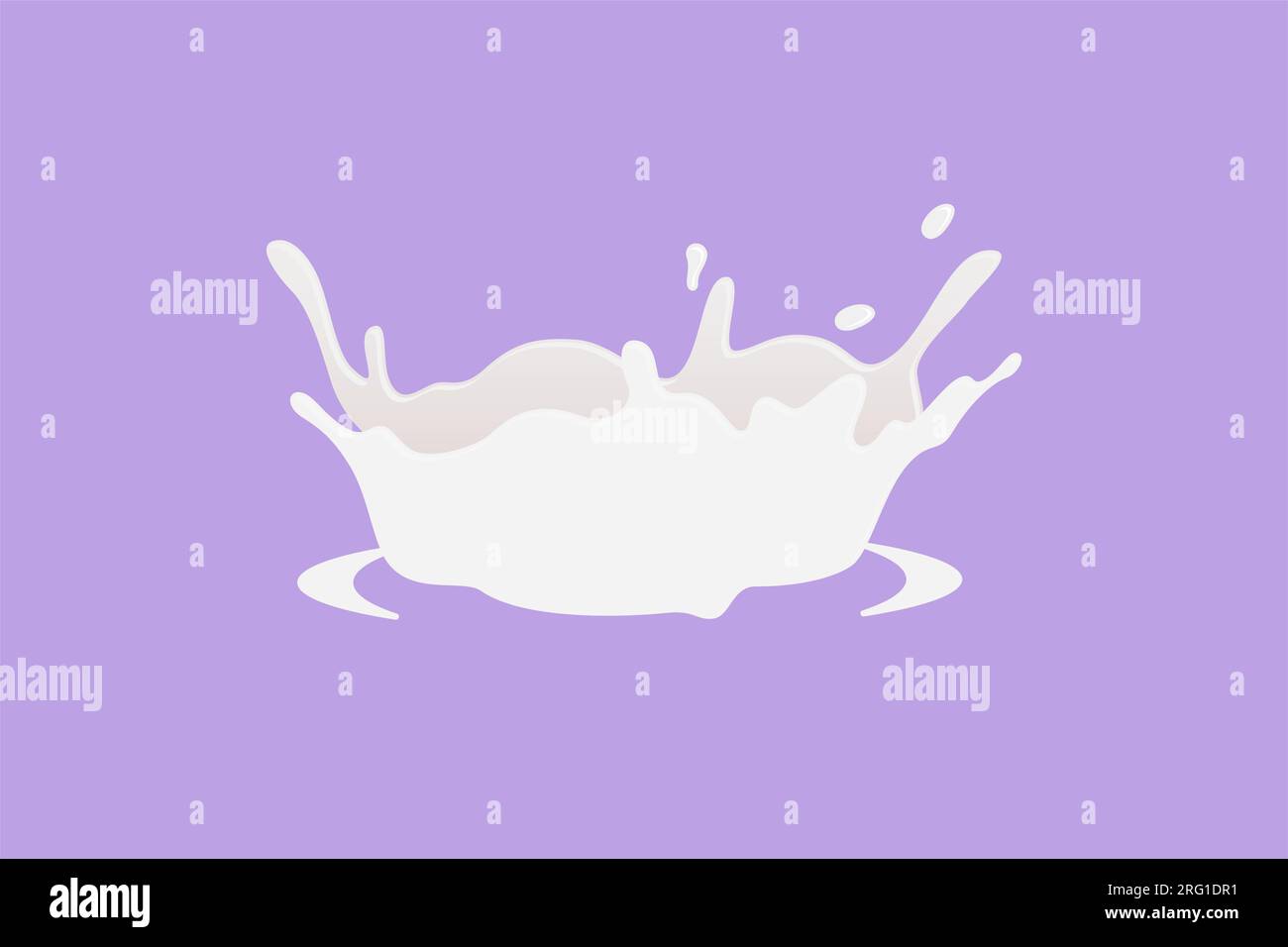 Graphic flat design drawing closeup of fresh and clear splash of water ...