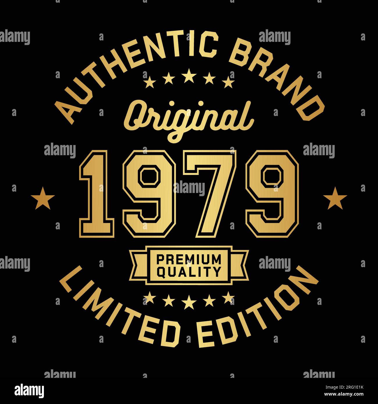 1979 Authentic brand. Apparel fashion design. Graphic design for t ...