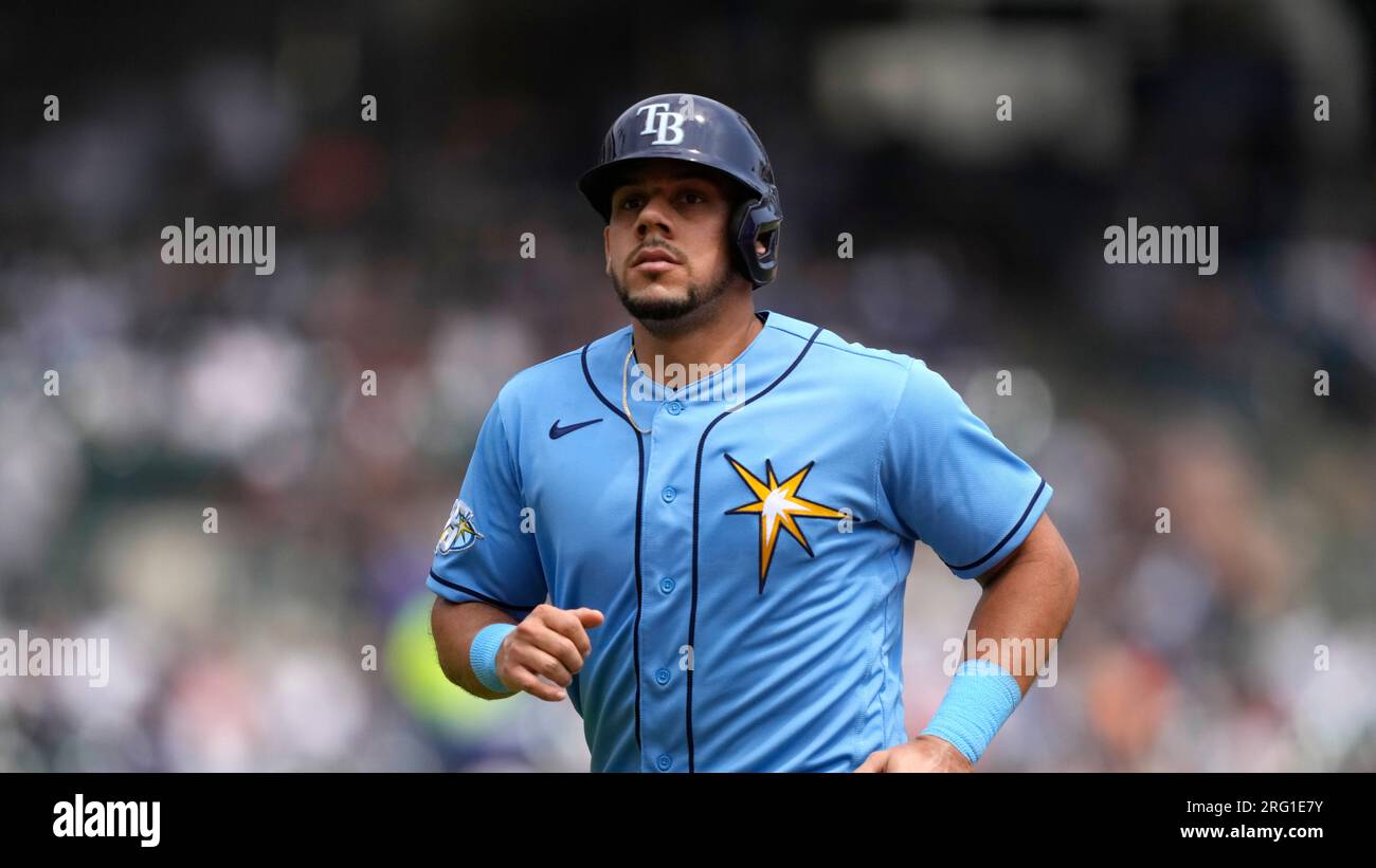 Tampa Bay Rays' Rene Pinto plays during a baseball game, Saturday, Aug ...