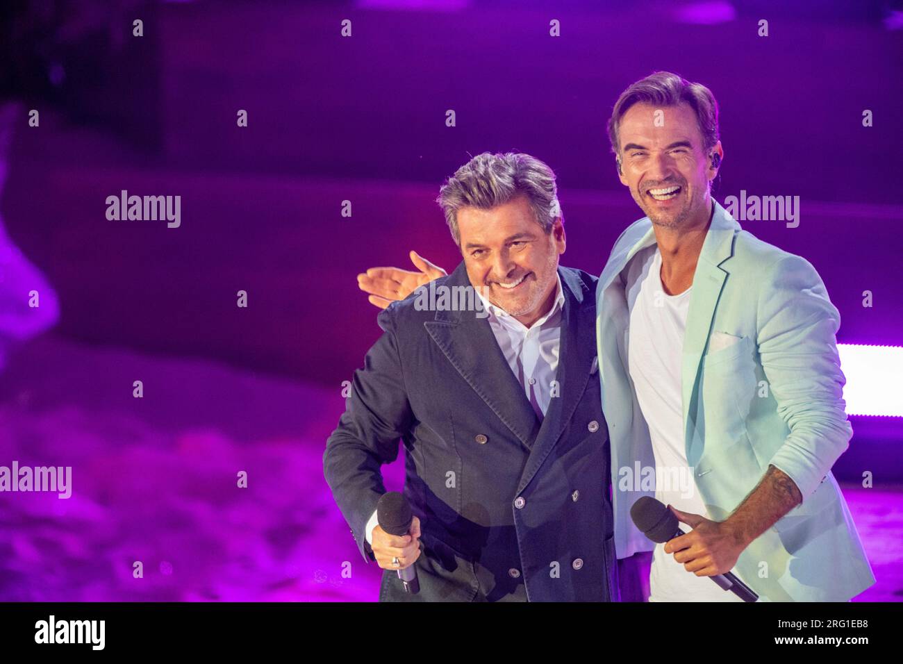 left to right Thomas ANDERS, singer, musician, pop singer, Florian ...