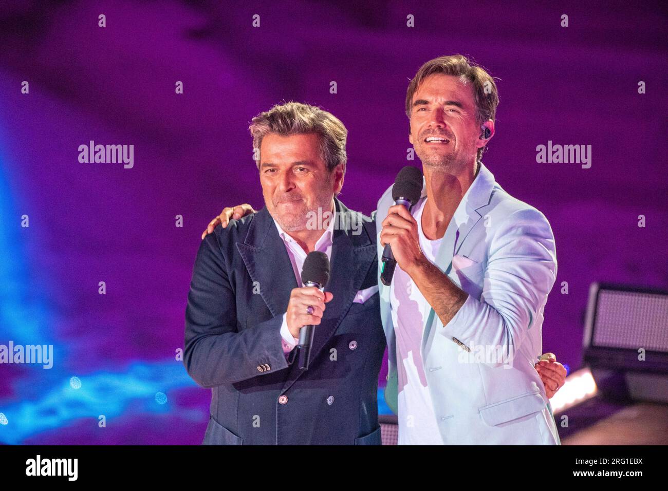 left to right Thomas ANDERS, singer, musician, pop singer, Florian ...