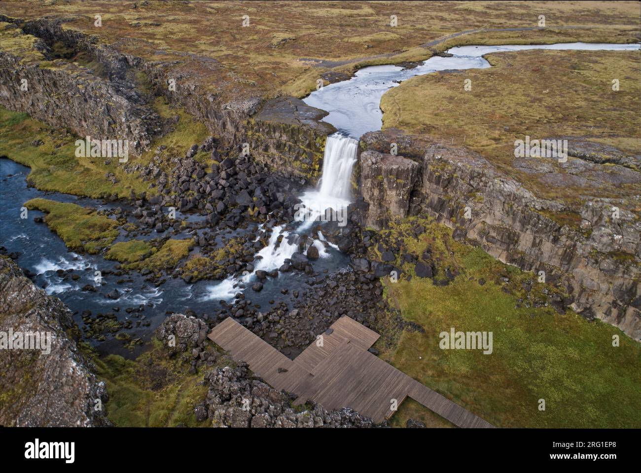 Thingvellir national park aerial hi-res stock photography and images ...