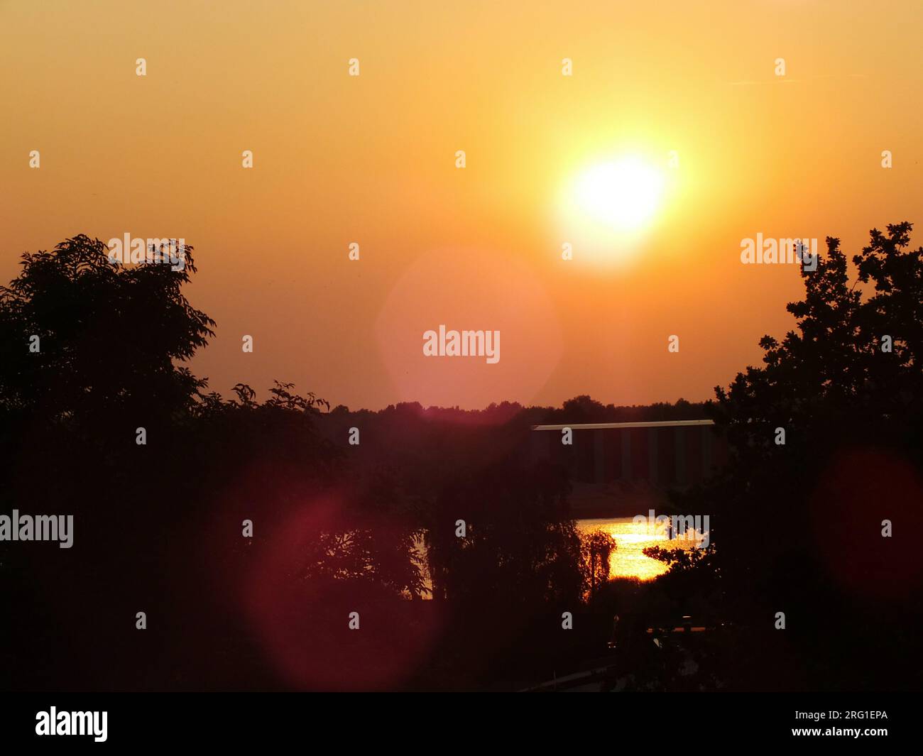 The sun in hot weather in Riga's Bolderaya microdistrict Stock Photo ...
