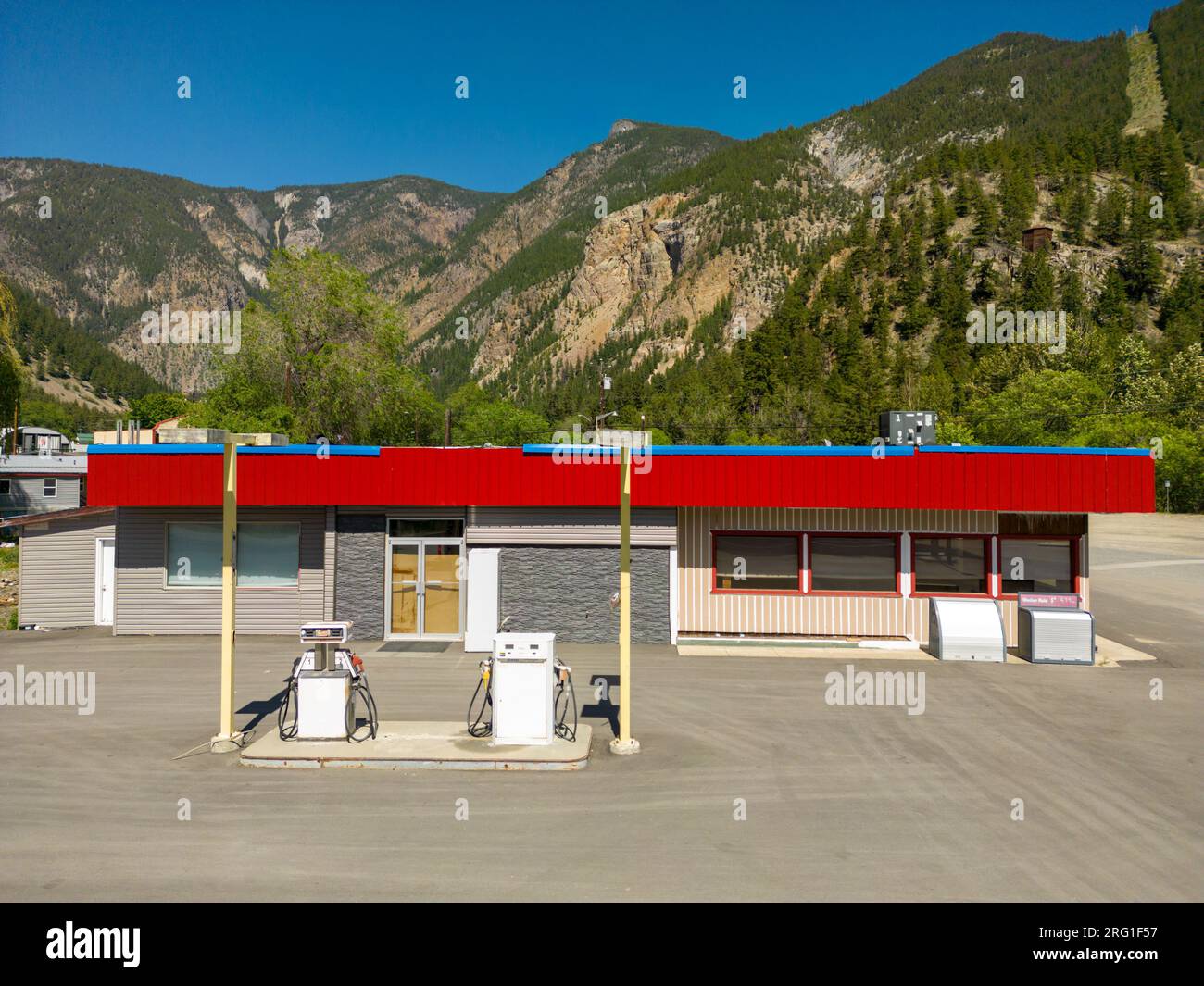 An old abandoned gas station located in the Similkameen Valley small ...