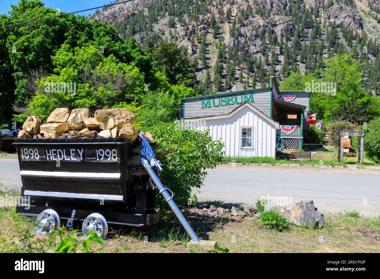 Hedley, British Columbia, Canada - June 5, 20223: Museum in Hedley, an ...