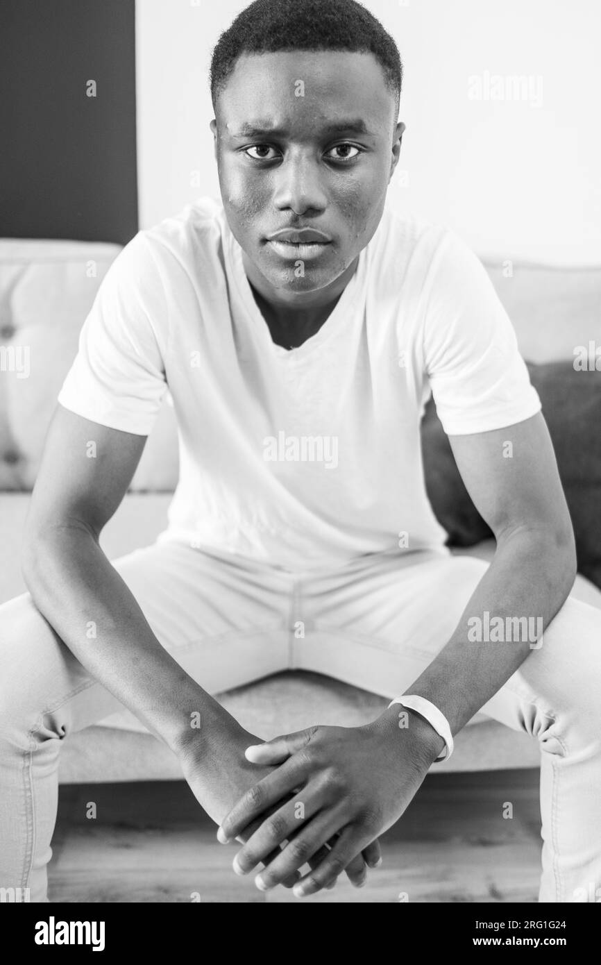 Funny man sofa Black and White Stock Photos & Images - Alamy