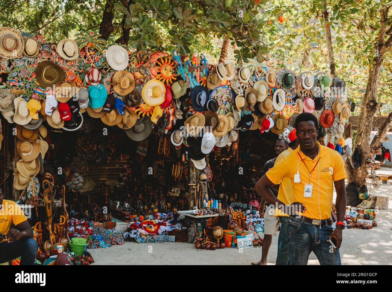 Straw Market in Haiti Stock Photo - Alamy