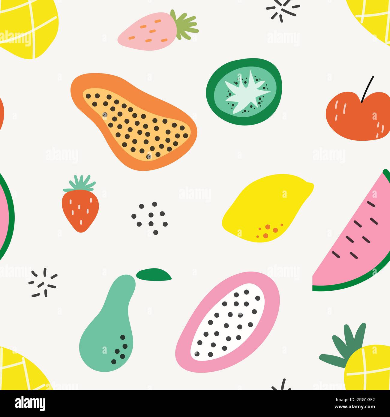 Simple vector illustration fruit Stock Vector Images - Alamy