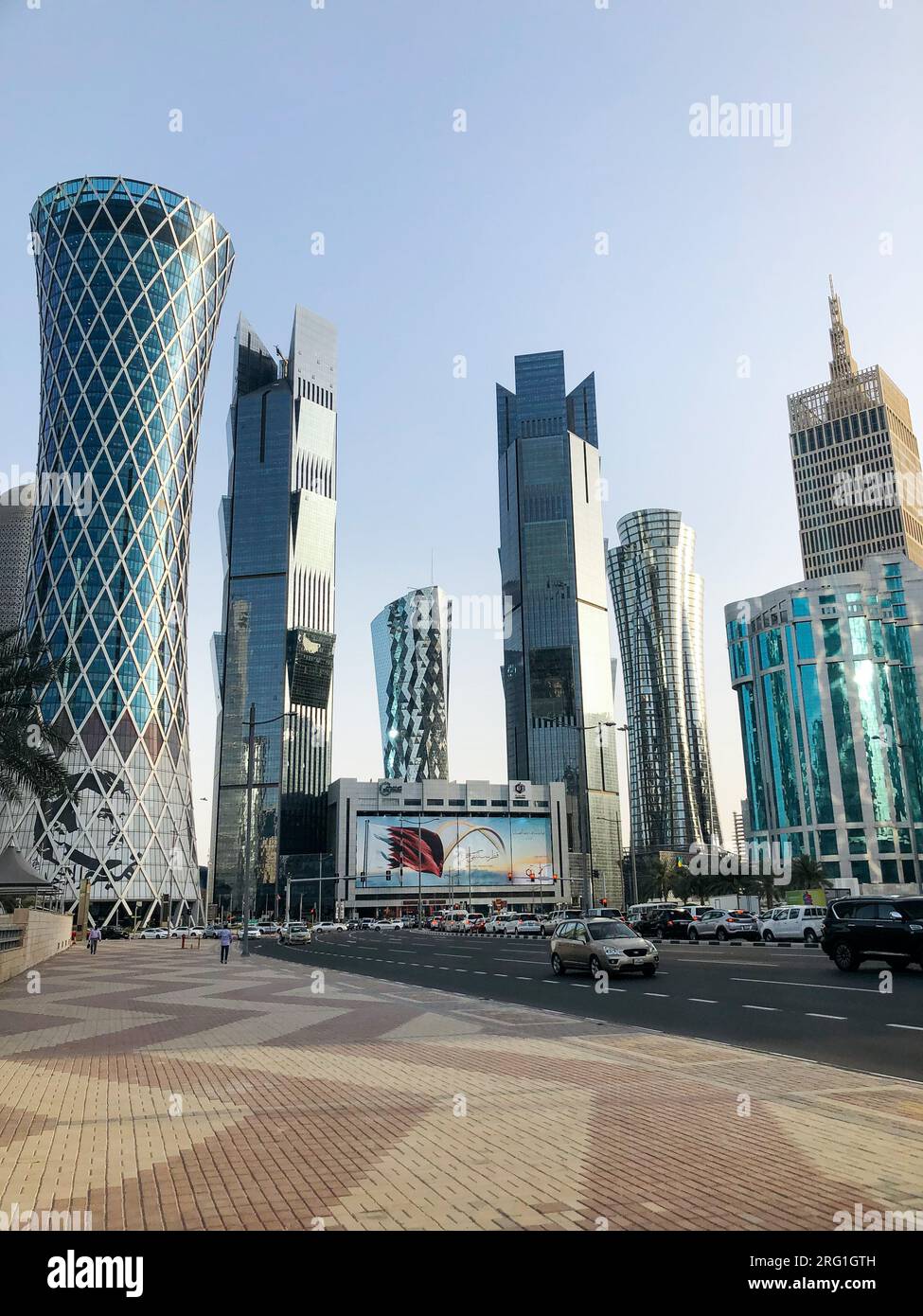 Towers in Doha Stock Photo - Alamy