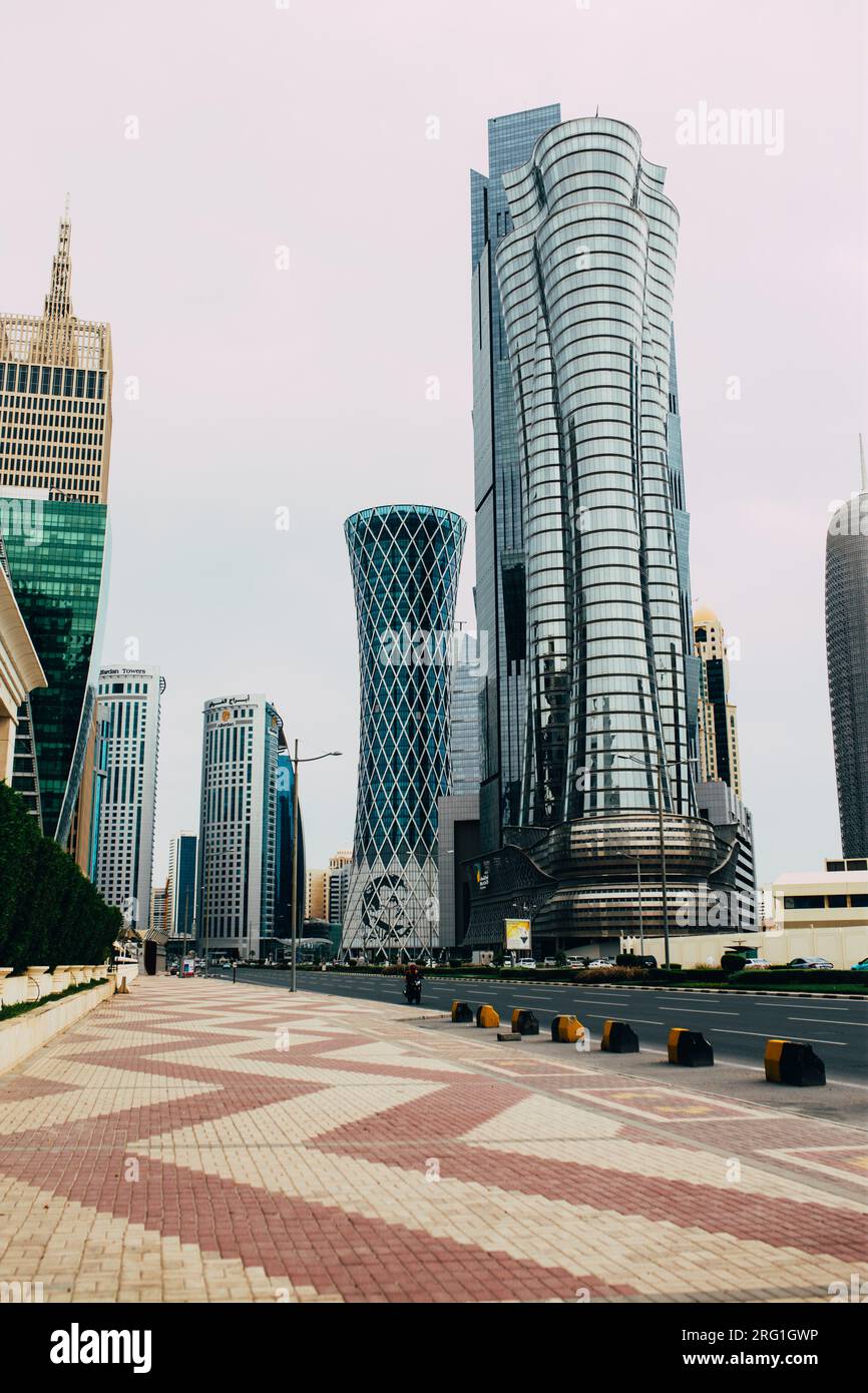 Towers in Doha Stock Photo - Alamy