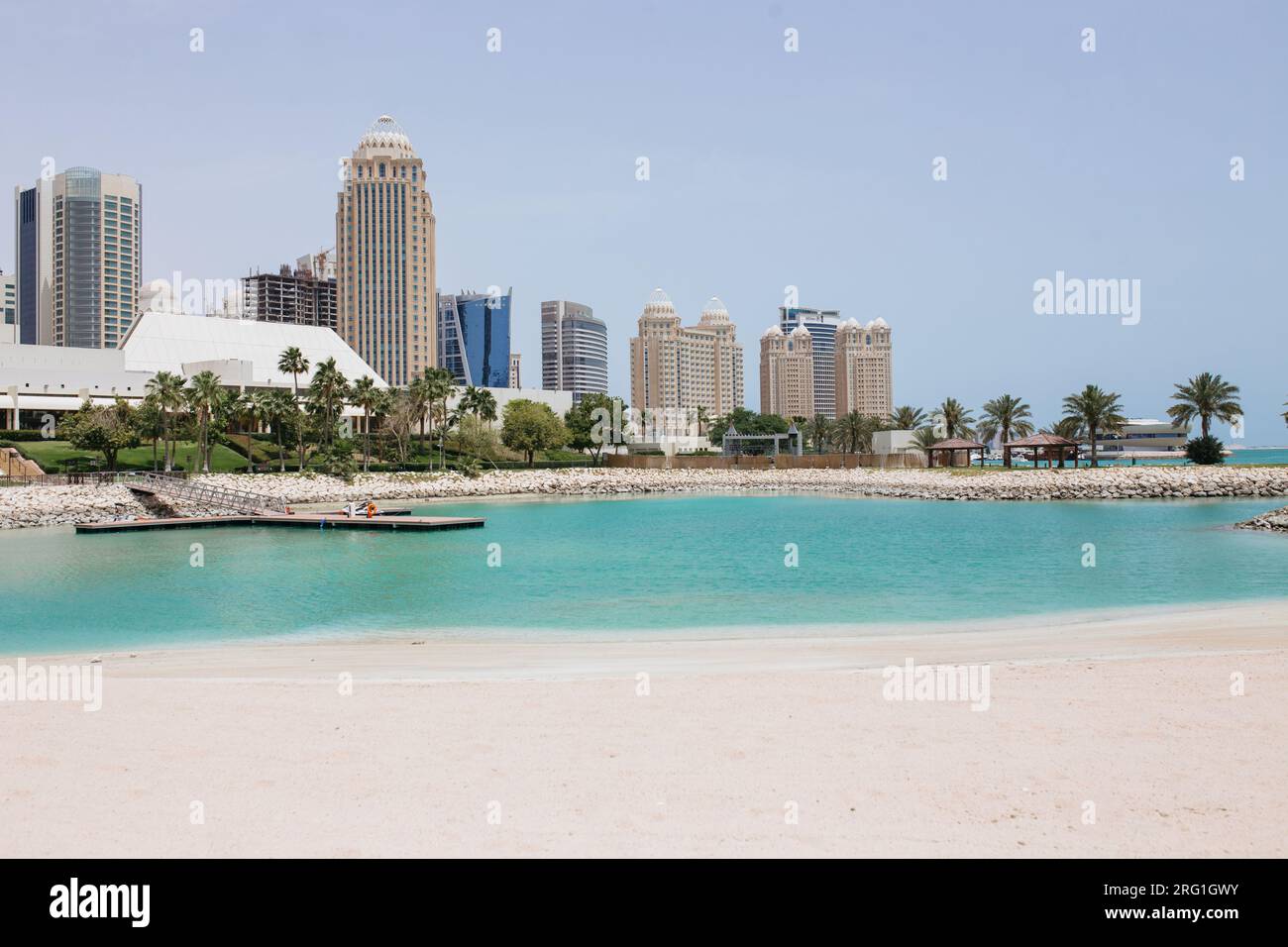 Beach in Doha Stock Photo - Alamy