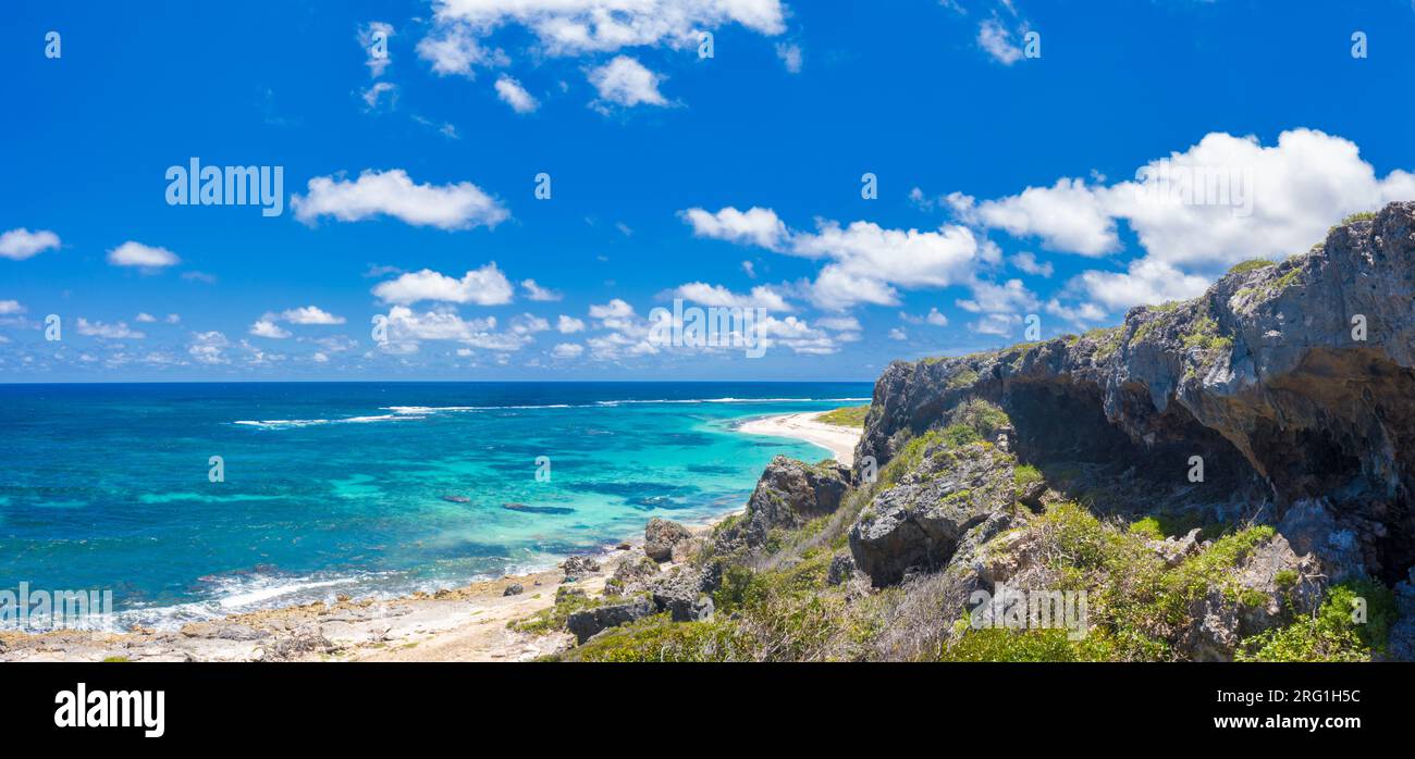 The caves, Two Foot Bay, Barbuda, Caribbean, West Indies Stock Photo ...