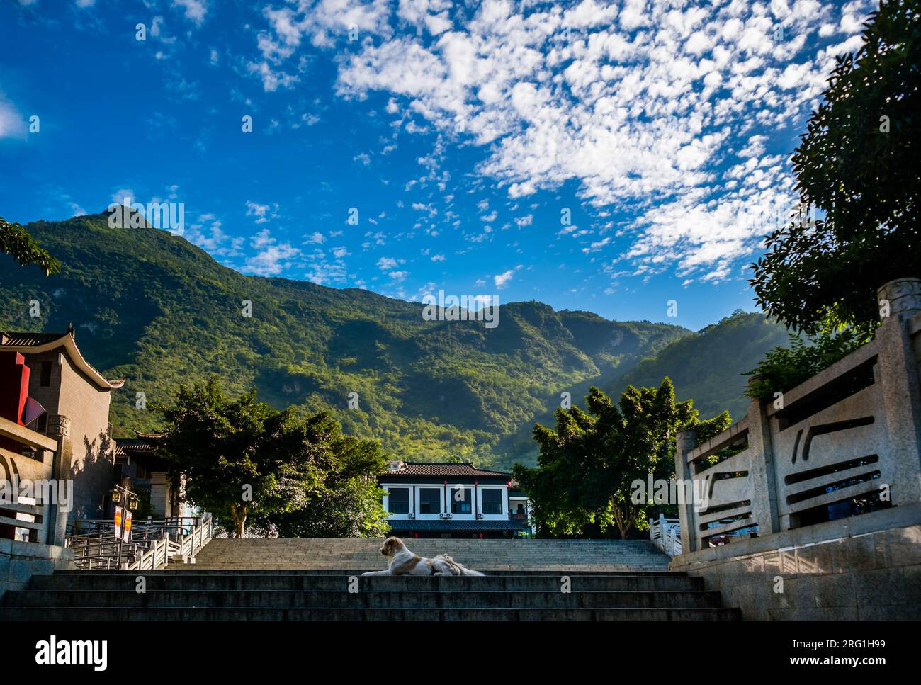 Old Town called Dousha in Yanjin County of Yunnan Province Stock Photo - Alamy