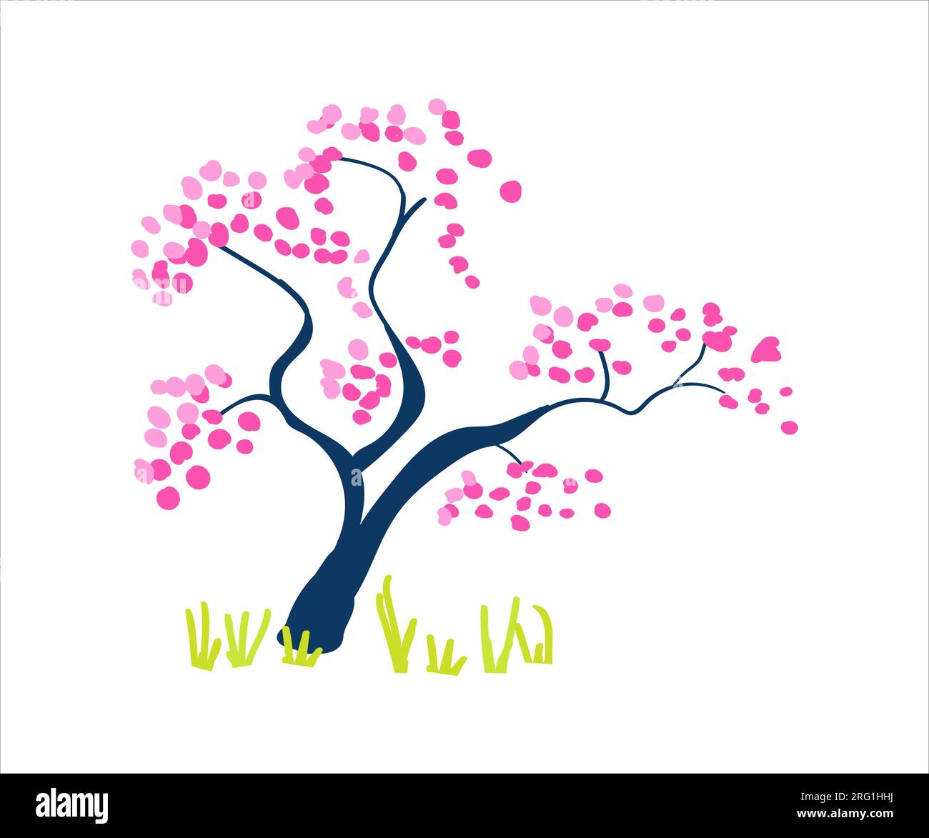 Seasons, trees in different periods. Vector illustration, concept of ...