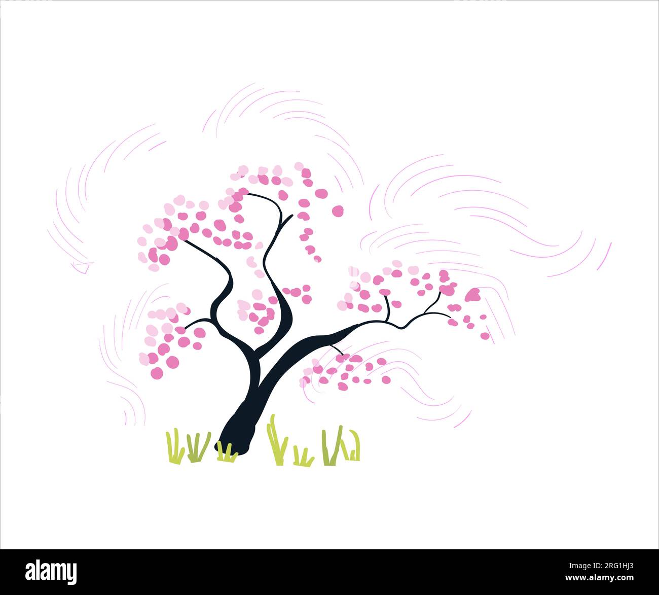 Seasons, trees in different periods. Vector illustration, concept of ...