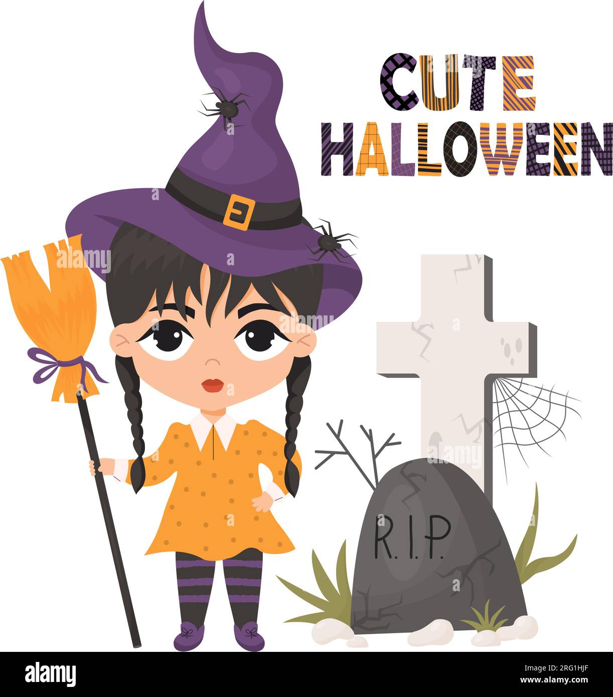 Girl gravestone Stock Vector Images - Alamy