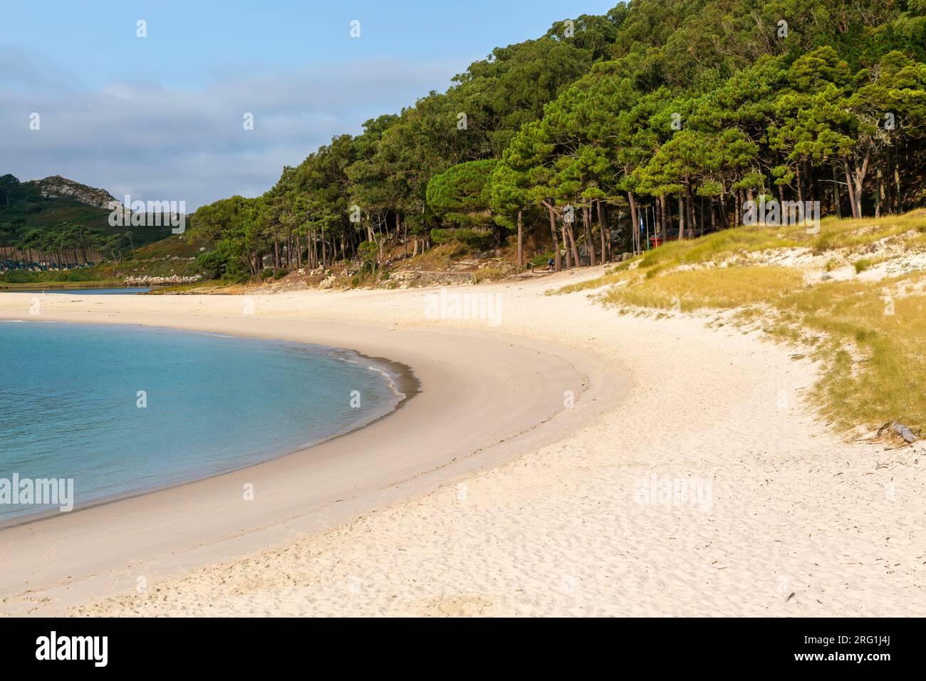 Playa de Rodas sandy beach, Cies Islands, Atlantic Islands Galicia ...