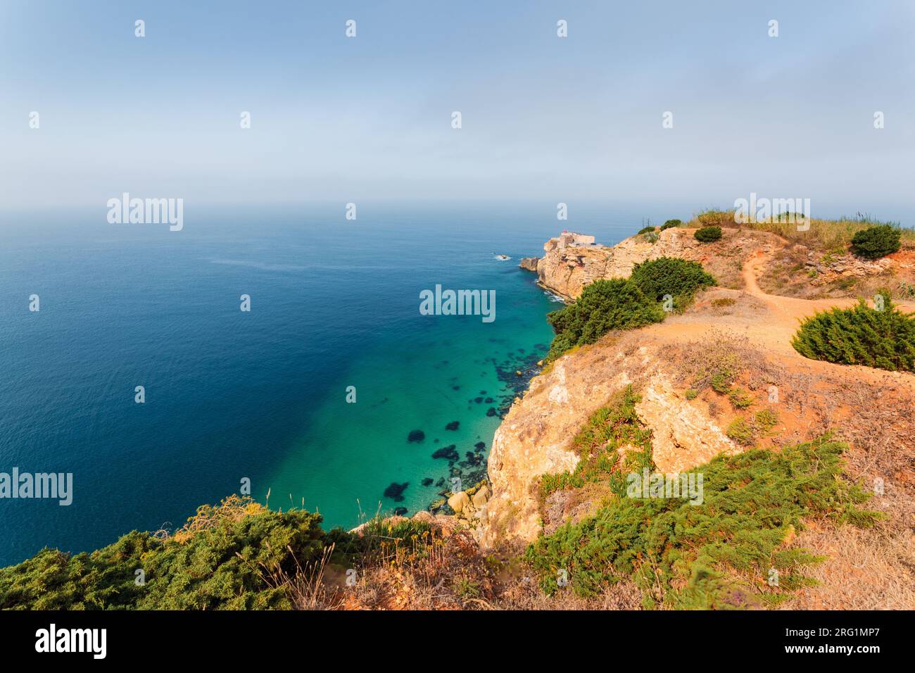 Nazare cliffs aerial hi-res stock photography and images - Alamy