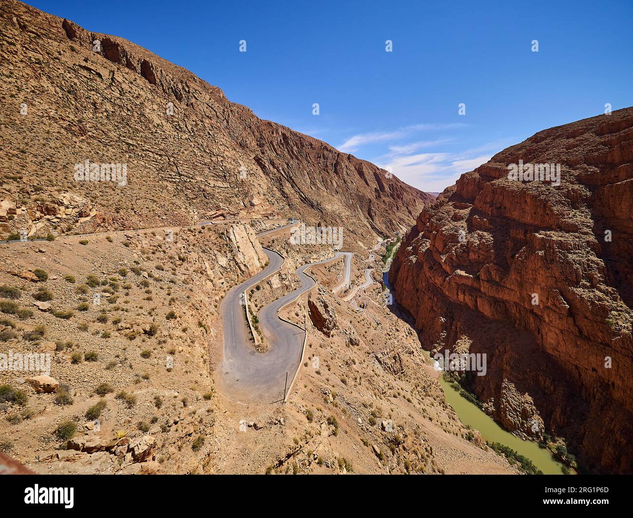 tight switchbacks and hairpin turns of the beautiful dades gorges in ...