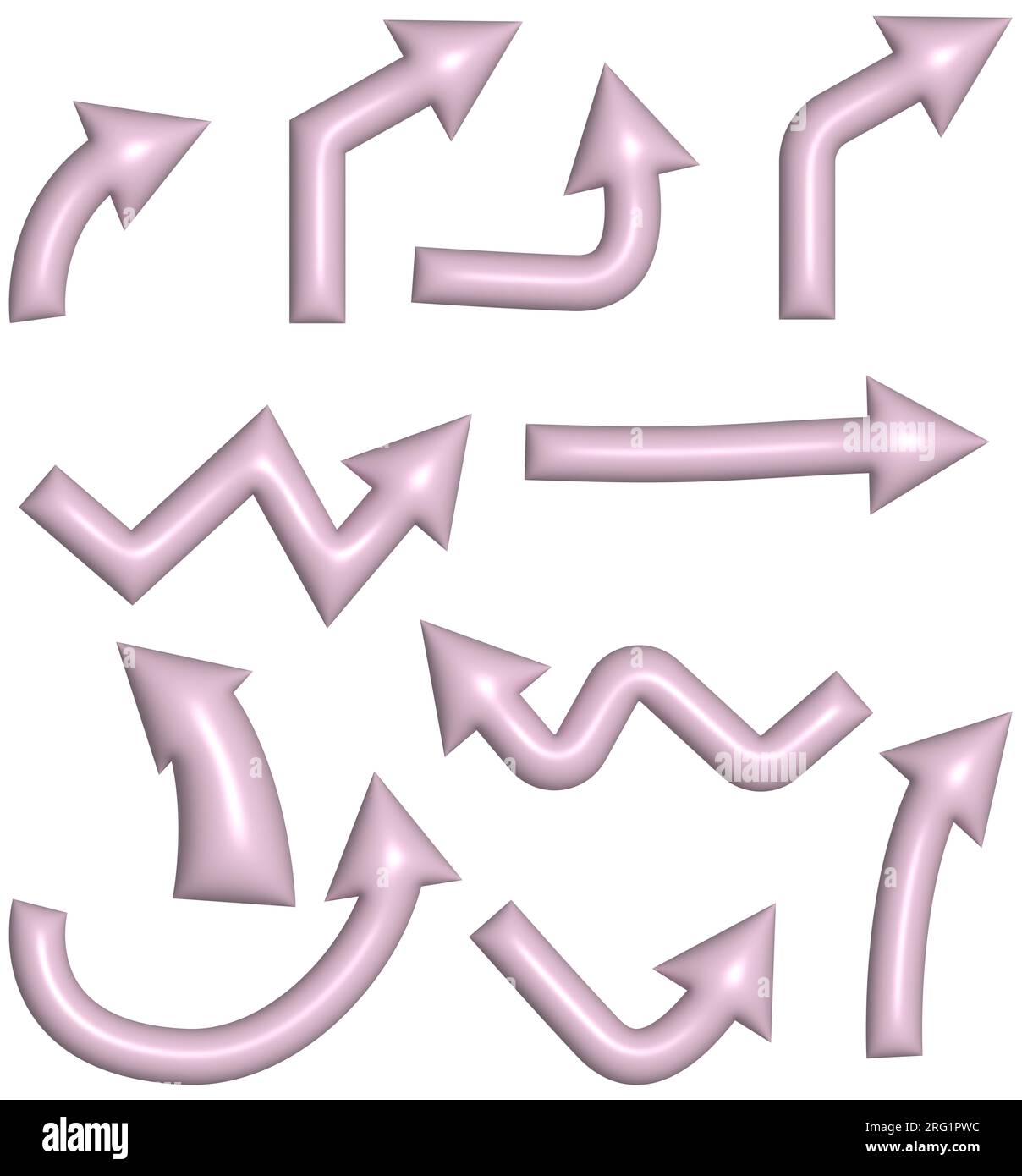 Up down arrows pink hi-res stock photography and images - Alamy