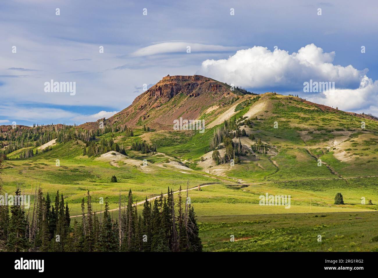 A view of Brian Head Peak in the ski resort town of Brian Head, Iron ...