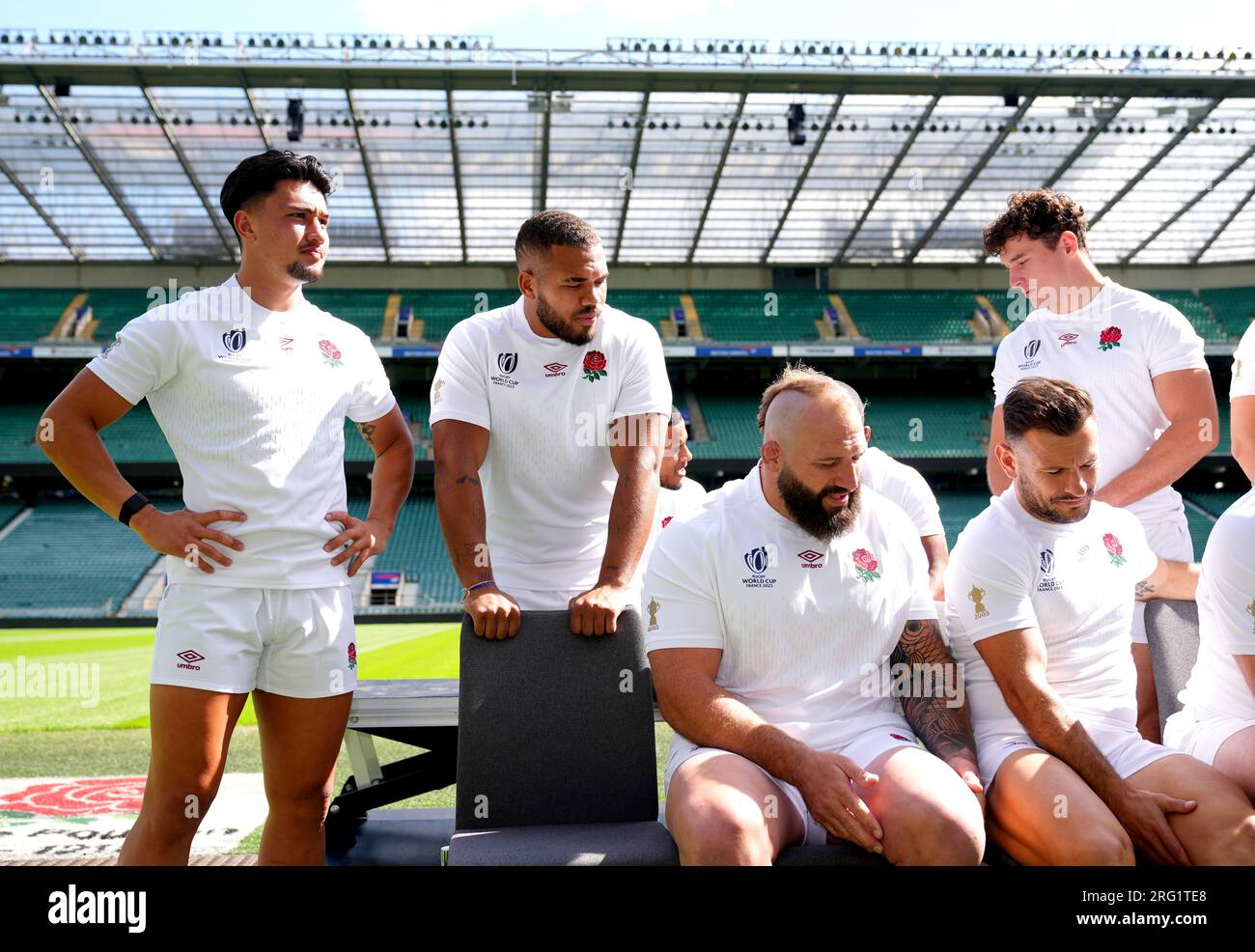 England's Marcus Smith (left), Ollie Lawrence, Joe Marler and Danny ...