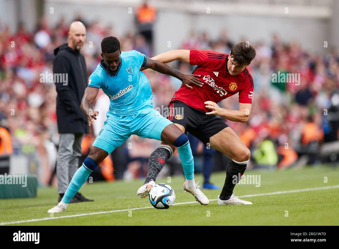 Dublin, Ireland, August 6, 2023, Inaki Williams of Athletic Club ...