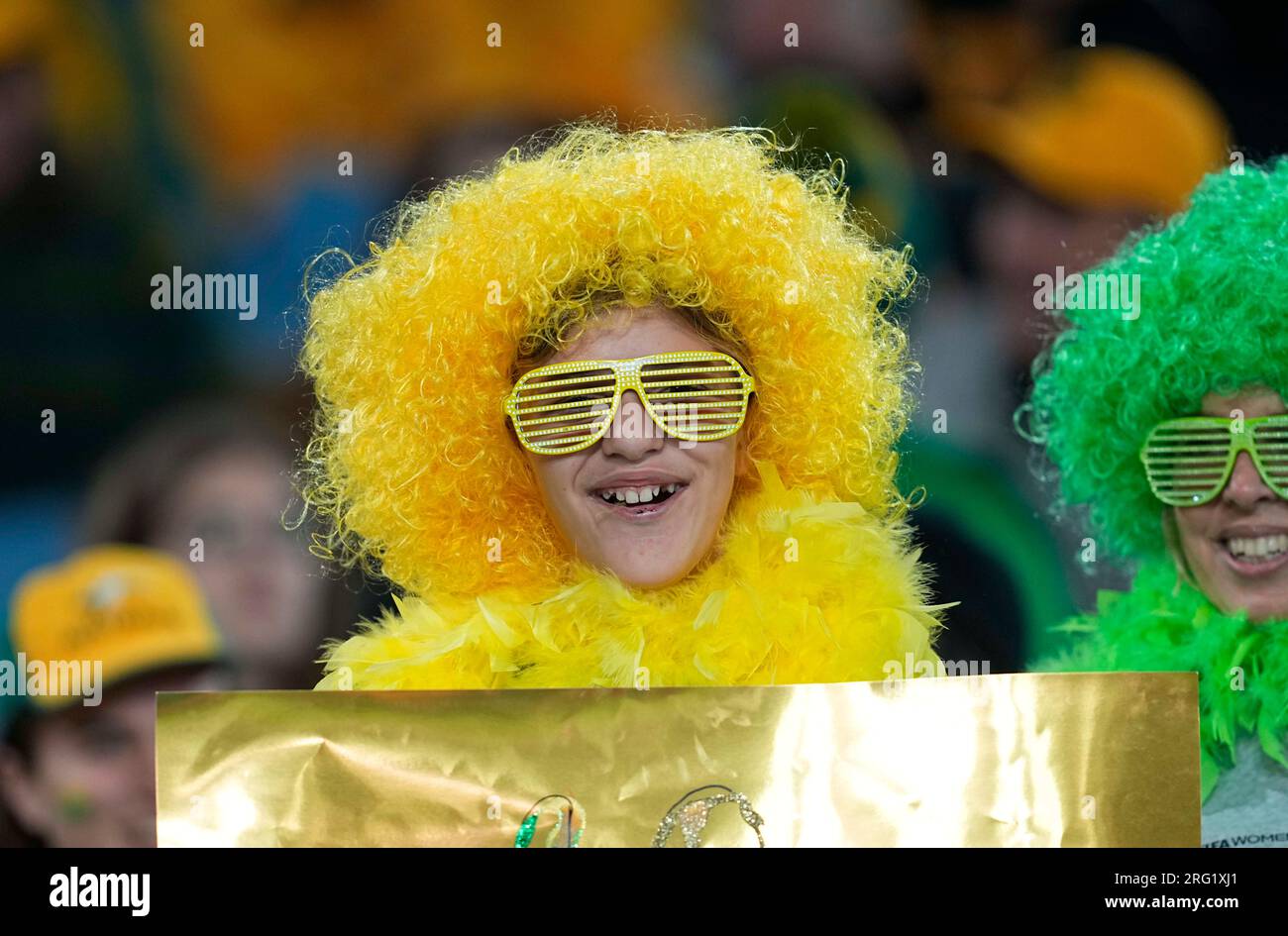 August 07 2023: . Australian fans during a game, at, . Kim Price/CSM ...