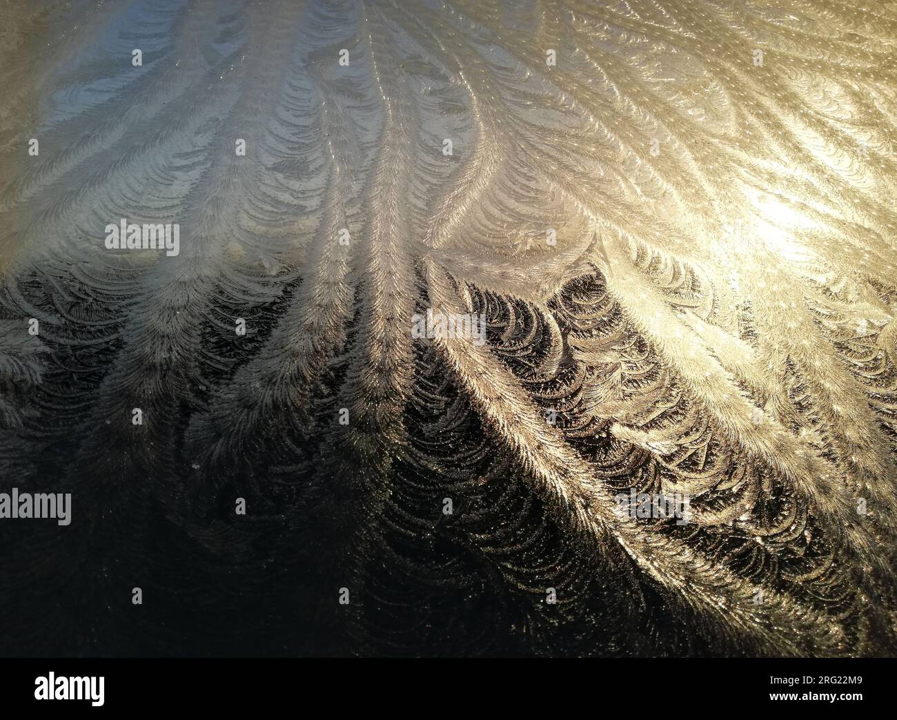 Frost on window Stock Photo - Alamy