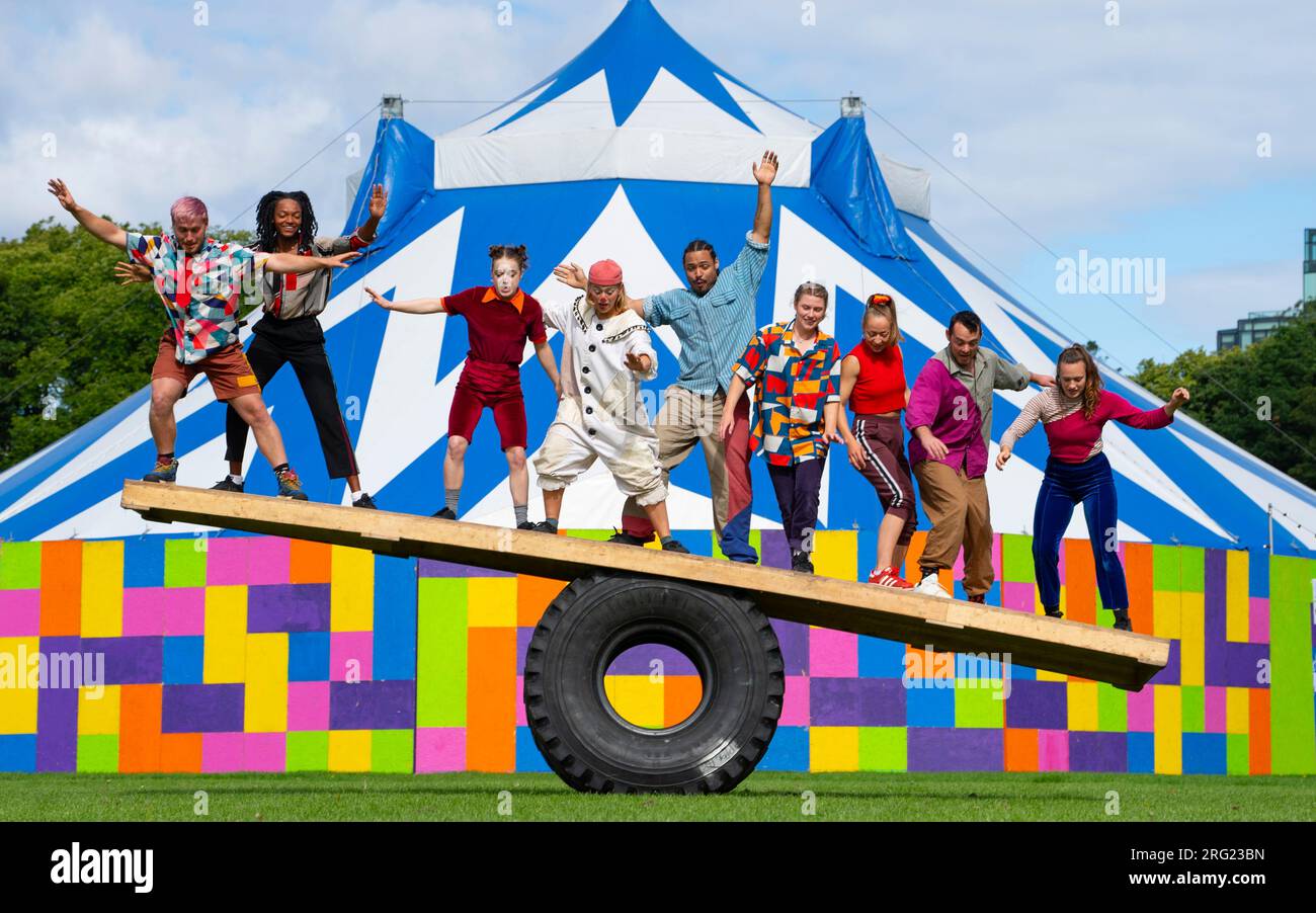 Edinburgh, Scotland, UK. 7th August 2023. Members of The Revel Puck ...
