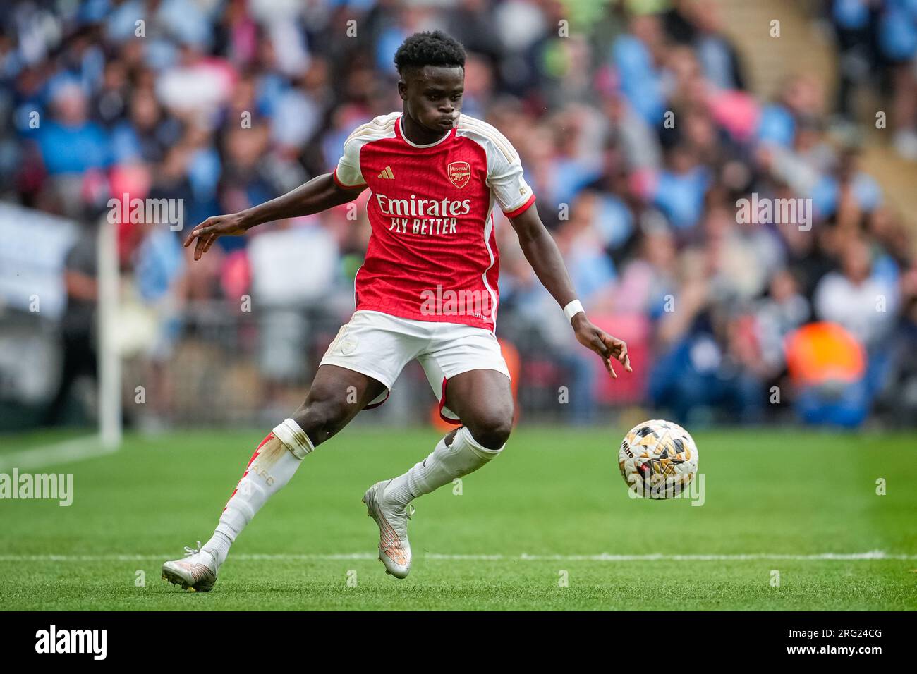 London, England 20230806.Arsenal's Bukayo Saka during the Community ...
