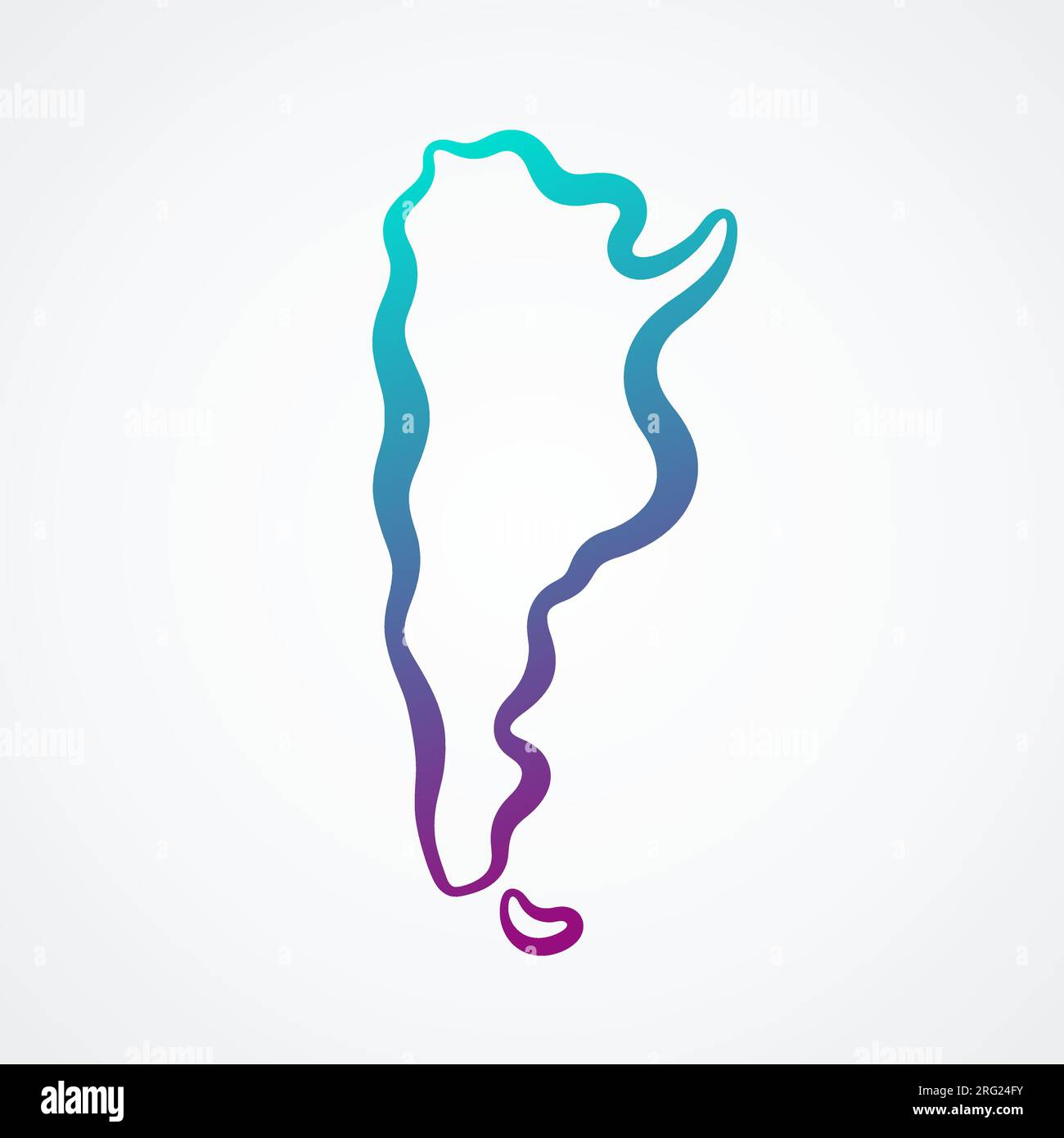 Argentina stylized map vector hi-res stock photography and images - Alamy