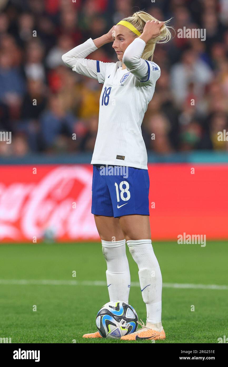 Chloe Kelly #18 of England steps up to take her penalty during the FIFA ...