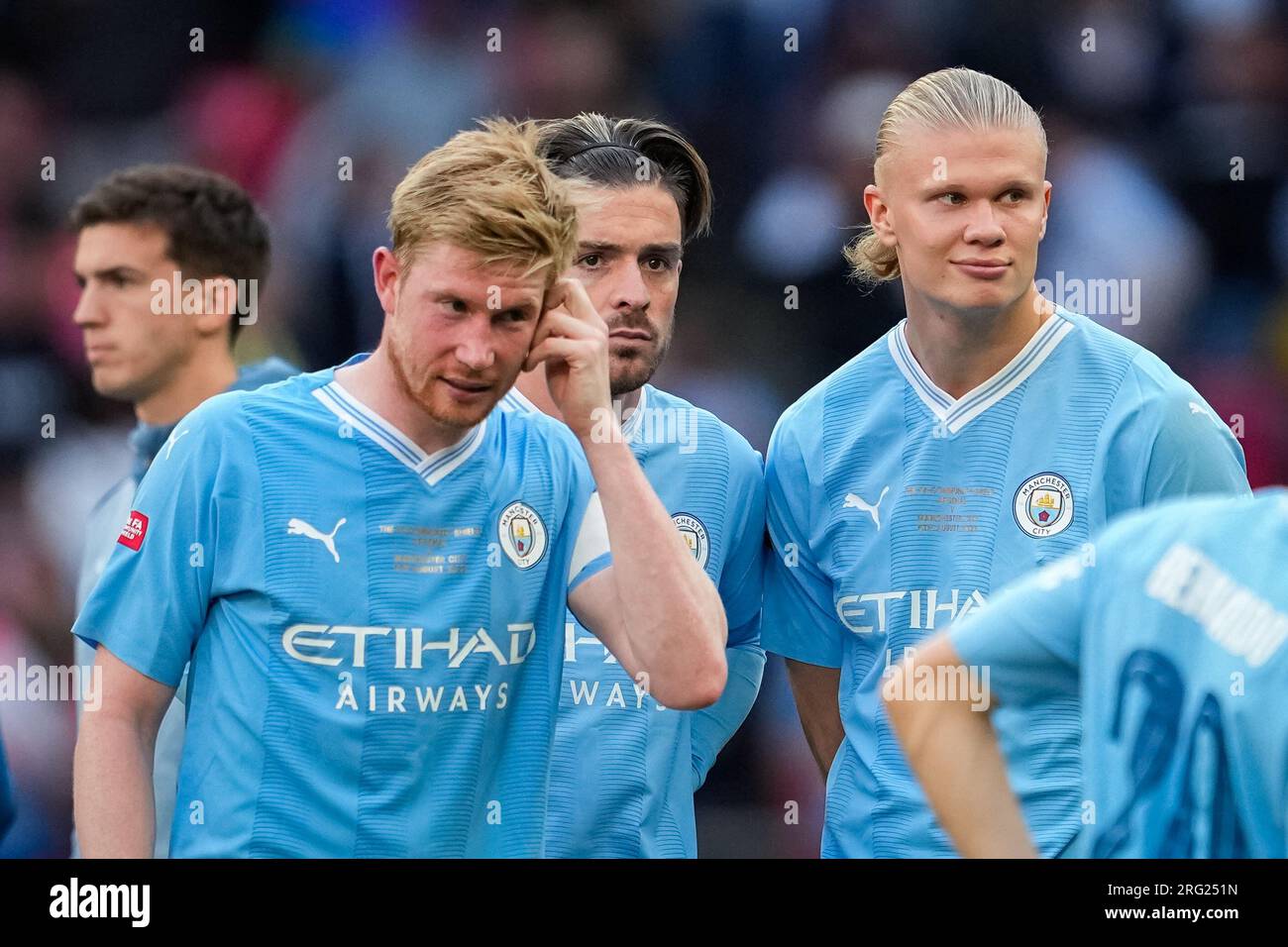 London, England 20230806.Manchester City's Erling Braut Haaland after ...