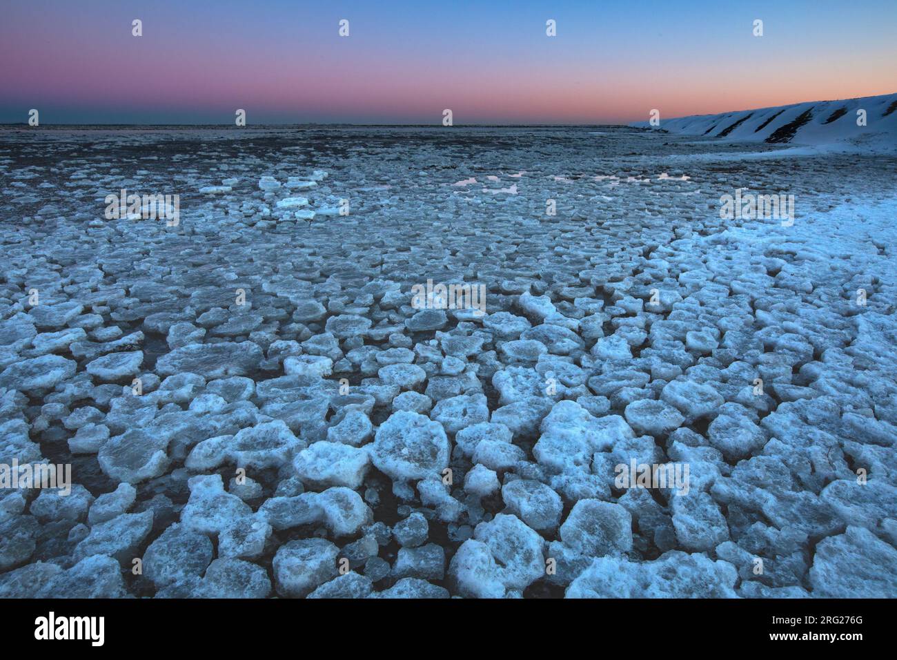Frozen Wadden Sea Stock Photo - Alamy