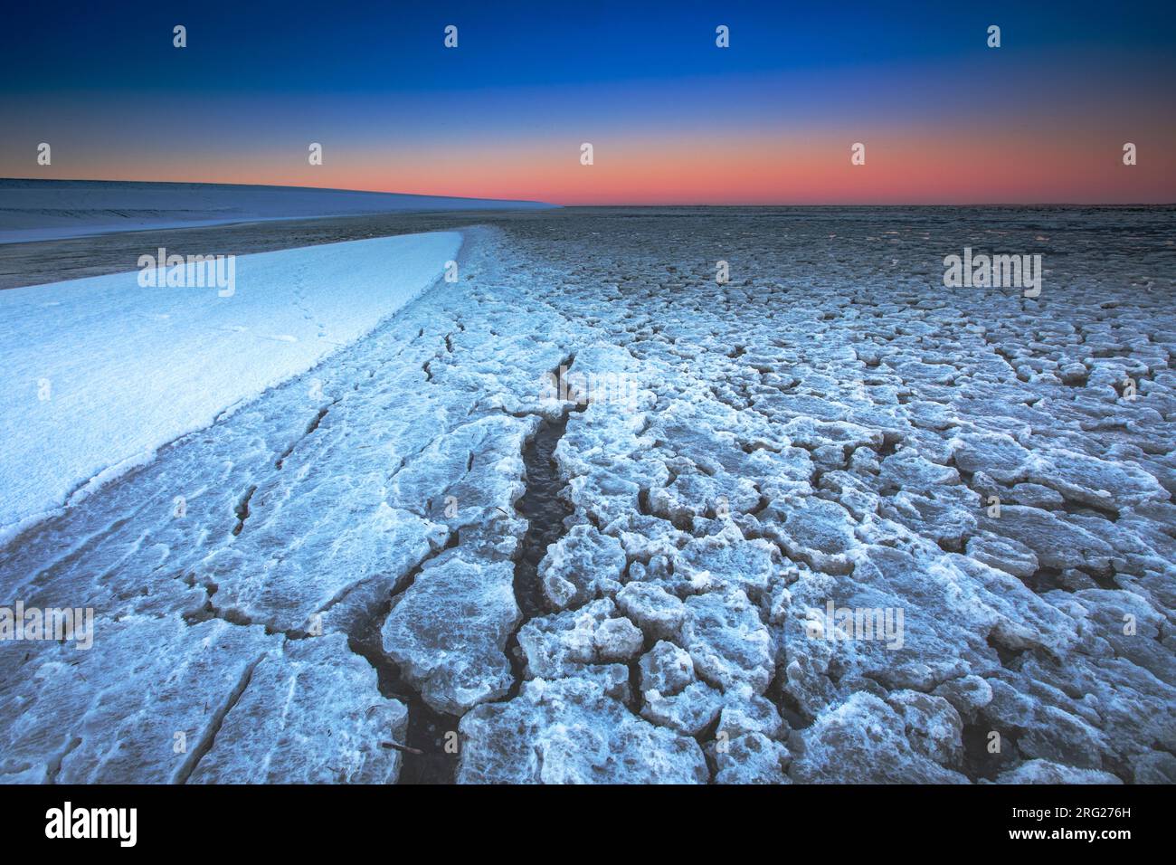 Frozen Wadden Sea Stock Photo - Alamy