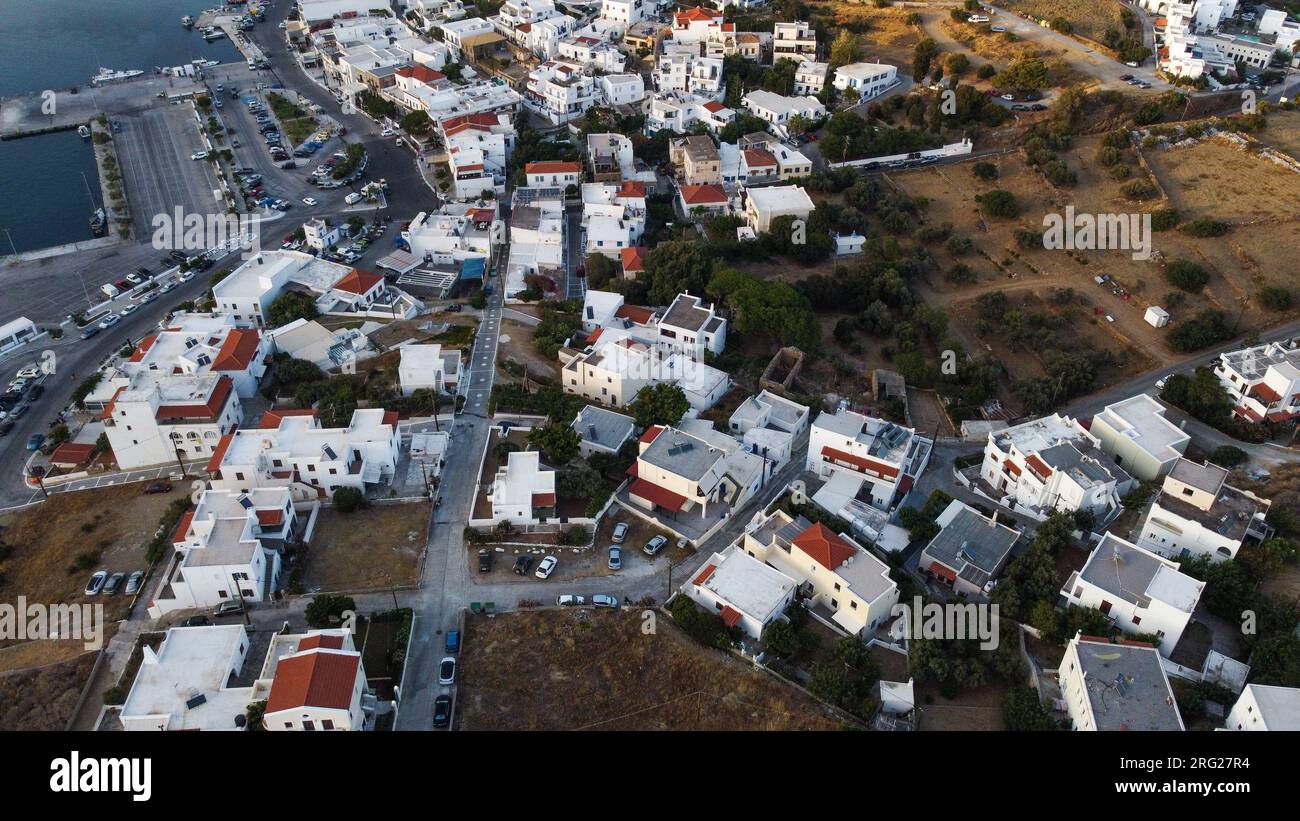 Aerial view, Drone photography, Andros, Andros island, Greece, Southern ...