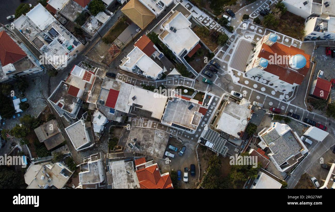 Aerial view, Drone photography, Andros, Andros island, Greece, Southern ...