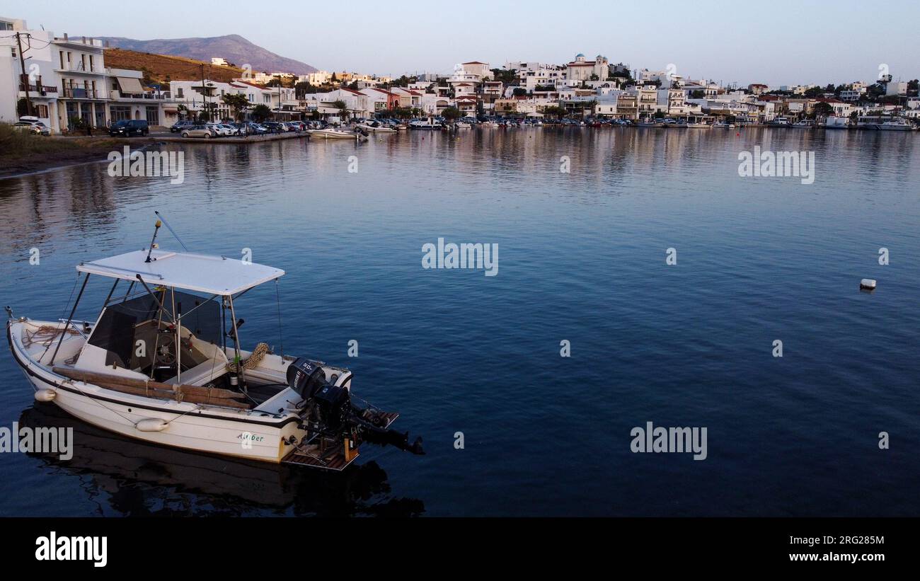 Aerial view, Drone photography, Andros, Andros island, Greece, Southern ...