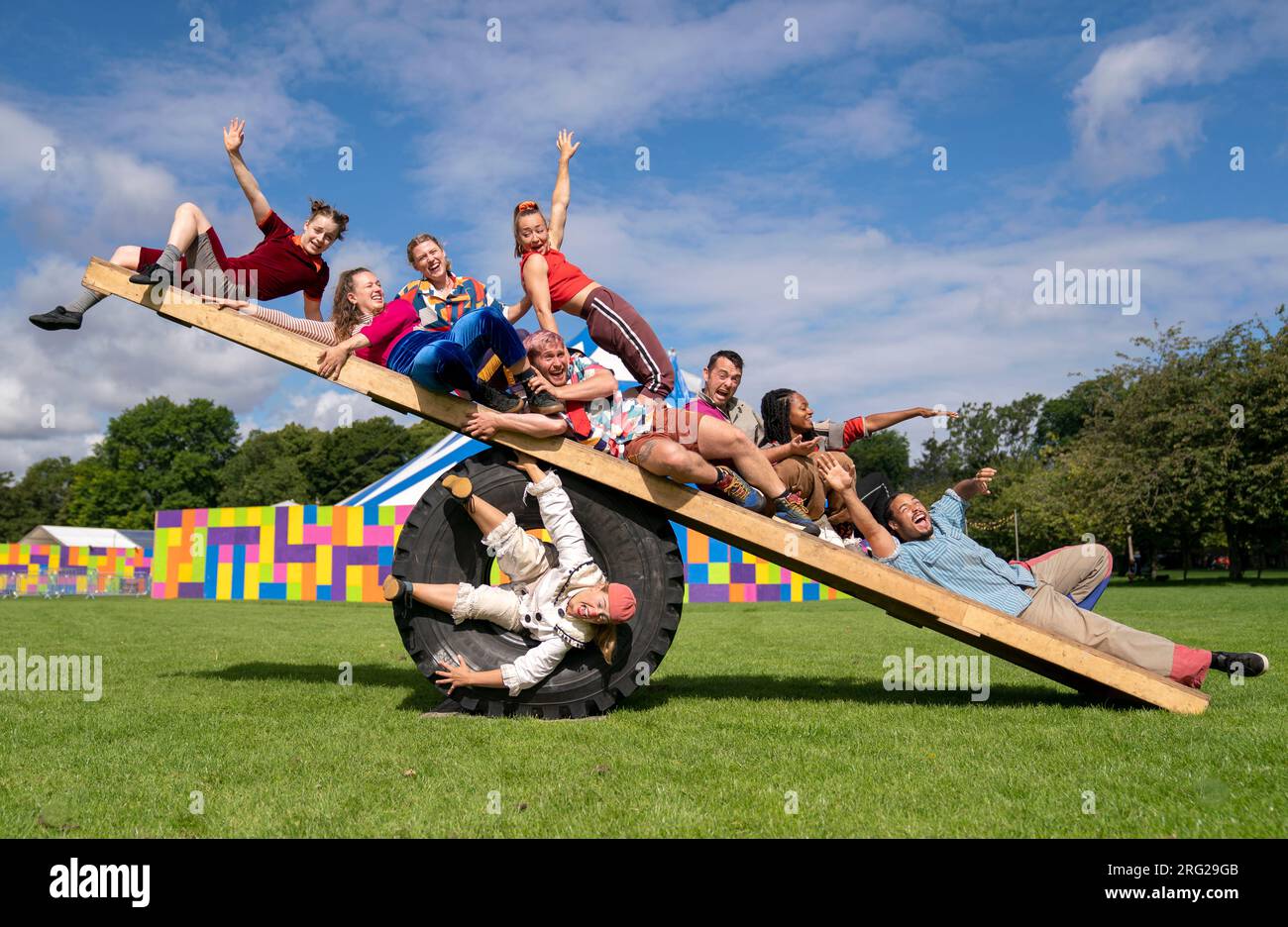 The Revel Puck Circus perform part of their Edinburgh Festival Fringe ...