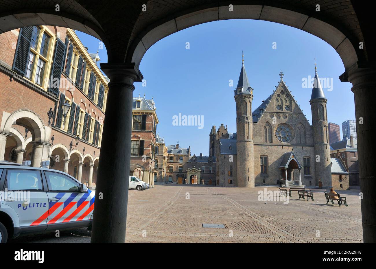 Binnenhof palace, place of Dutch parliament in The Hague (Den Haag ...