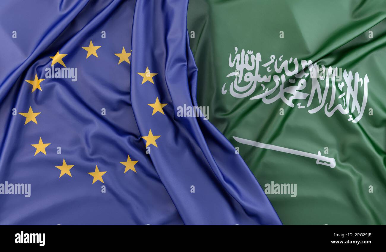 European union saudi arabia flag hi-res stock photography and images ...