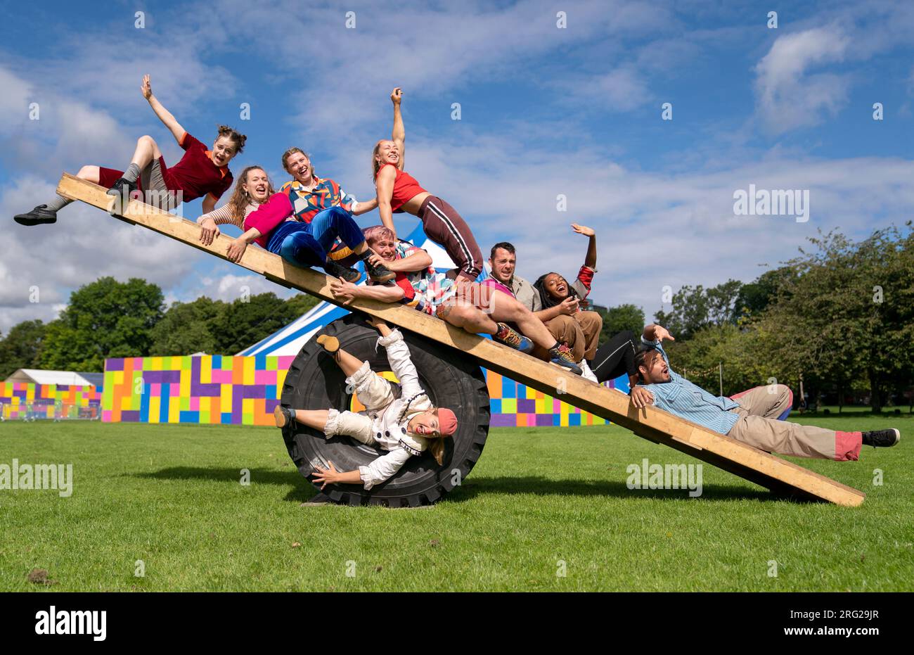 The Revel Puck Circus perform part of their Edinburgh Festival Fringe ...