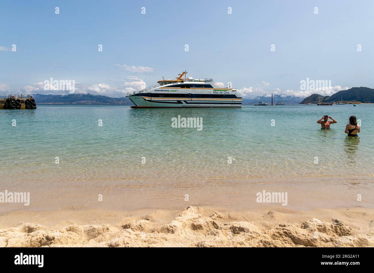 Mar de Ons ferry boat, Cies Islands, Atlantic Islands Galicia Maritime ...