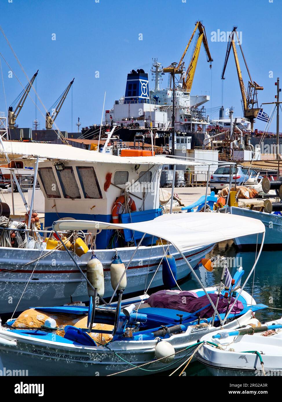 ONEX Syros shipyard, Ermopouli, Syros island, Greece, Southern Europe ...