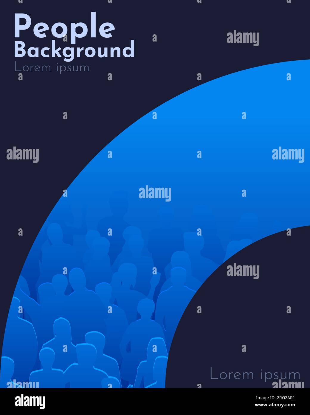 Large group of people background. People crowd concept. Vector ...