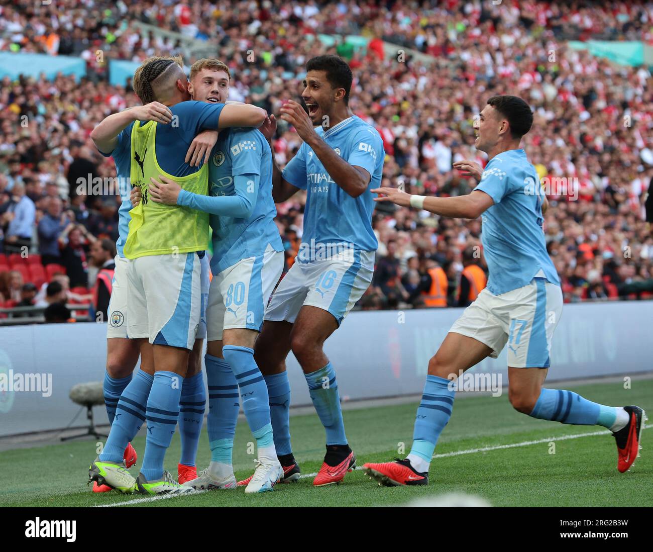 Manchester City's Cole Palmer celebrates his goal during THE FA ...